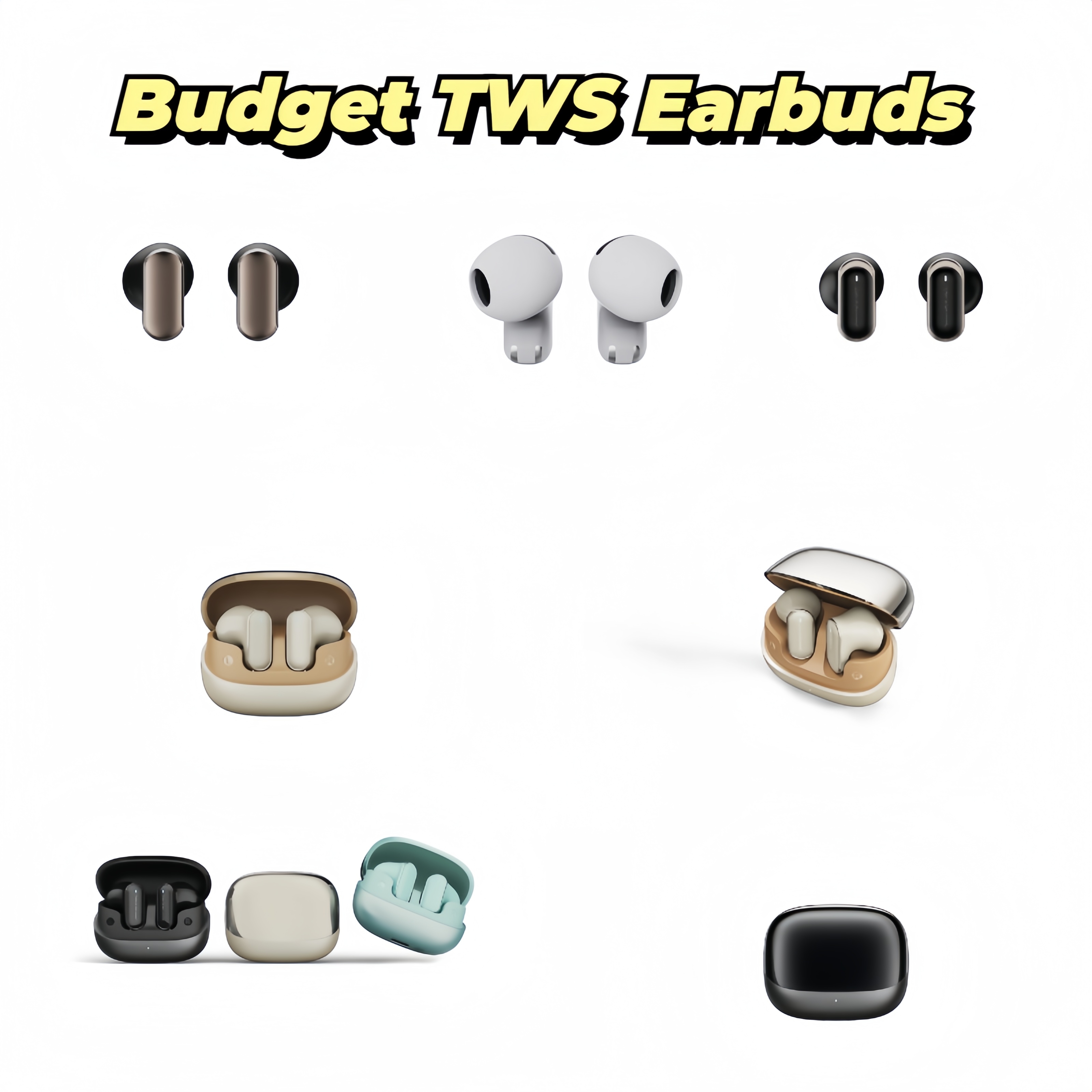 Budget Half-in Ear ANC & ENC TWS EARBUDS -website